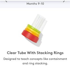 lovevery | Toys | Lovevery Montessori Clear Tube With Stacking Rings ...